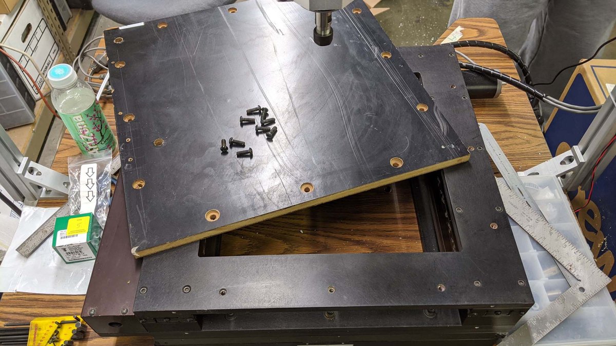 Scrap MDF Sheet As CNC Working Surface – New Screwdriver