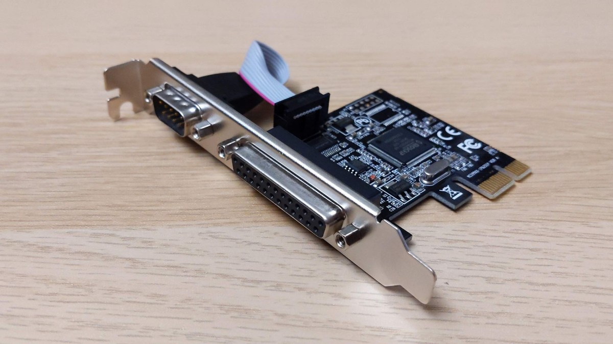PCI Express Parallel Port Card for LinuxCNC – New Screwdriver