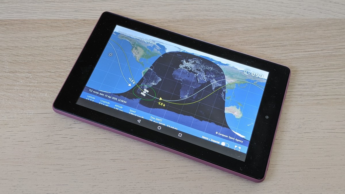 ESA ISS Tracker on Kindle Fire HD 7 (9th Gen) – New Screwdriver