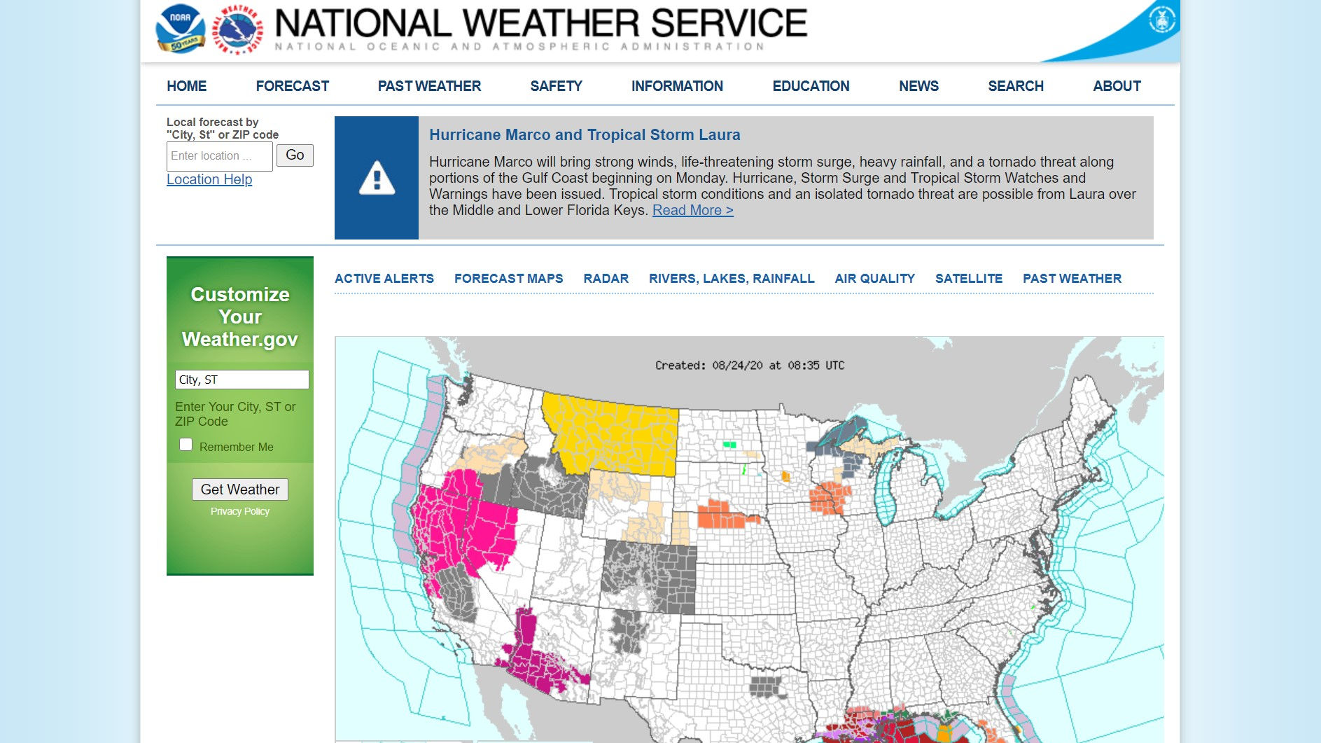 Brief Look At National Weather Service Web API – New Screwdriver