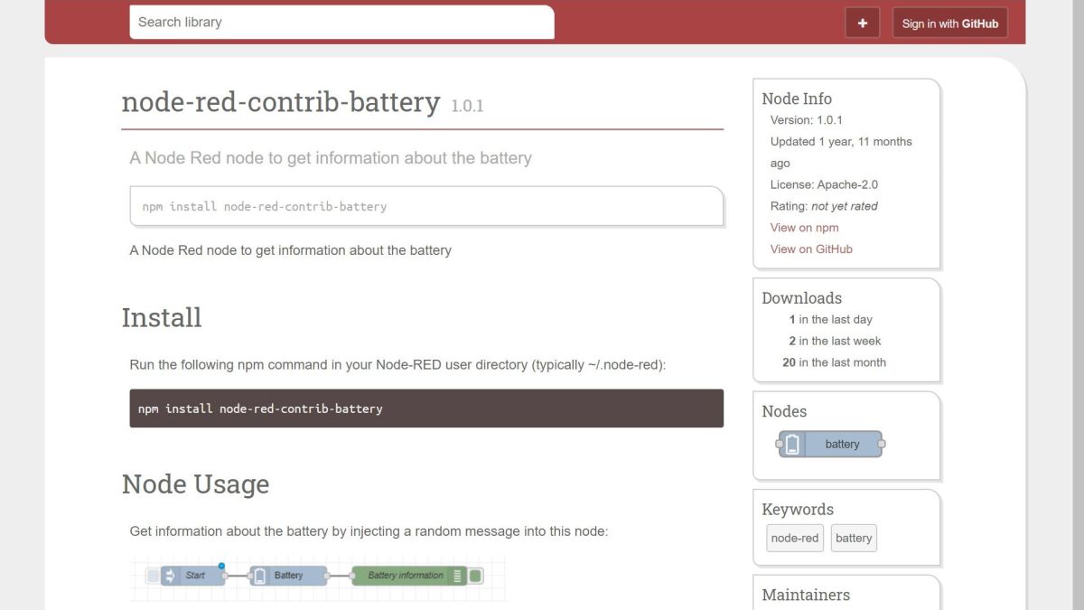 Node-RED Challenge Round 1: Battery Level Reporting – New Screwdriver