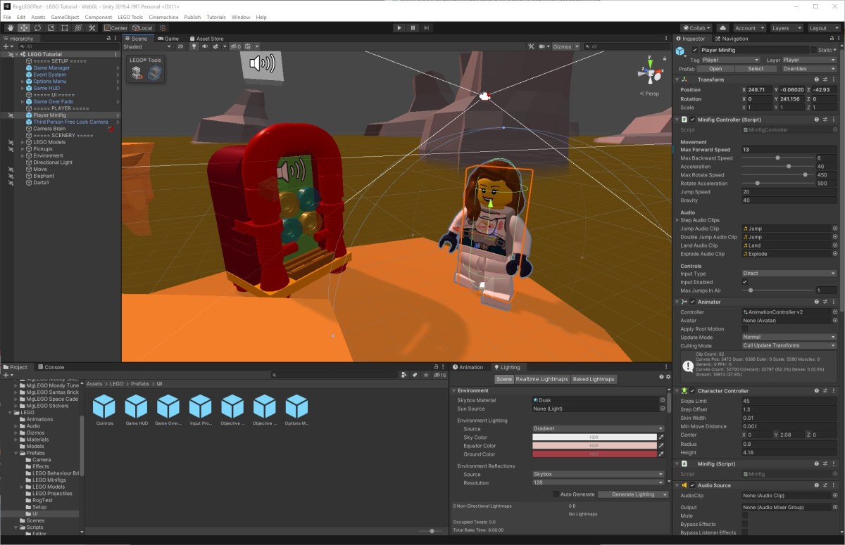 Notes on Unity LEGO Microgame Tutorial – New Screwdriver