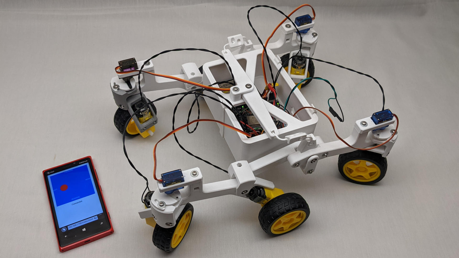 Sawppy Rover Independence with ESP32 Access Point – New Screwdriver