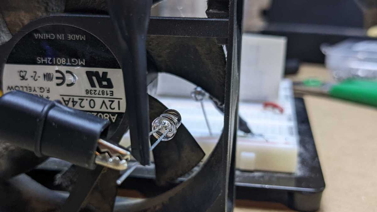Fan Blade Counter Success: Infrared LED Photovoltaic Effect – New ...