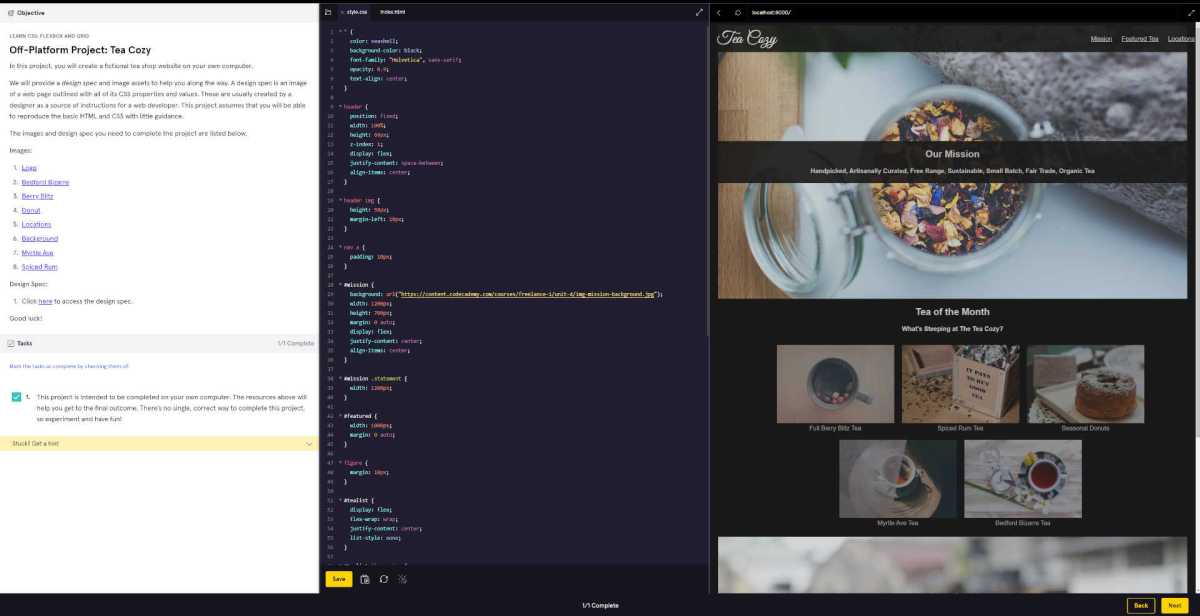 Notes on Codecademy “Learn CSS: Flexbox and Grid” – New Screwdriver