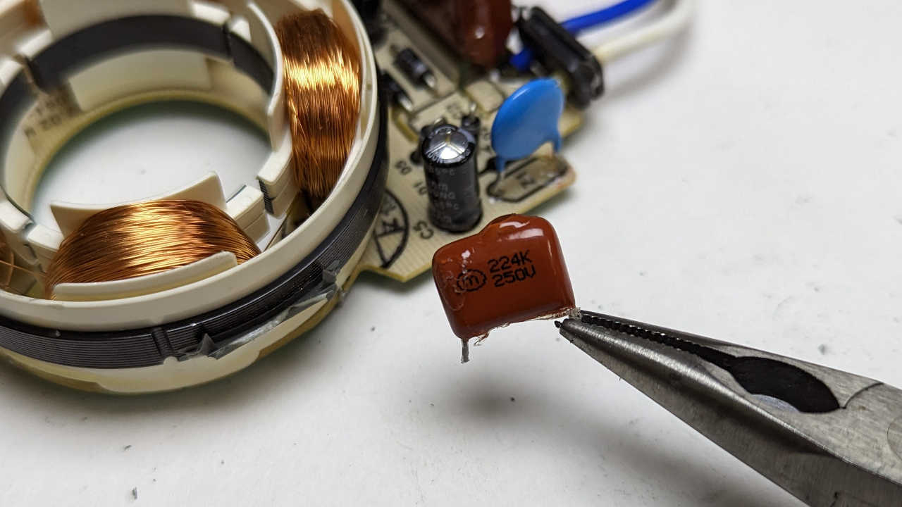 Capacitor Replacement on Insignia 100W Powered Subwoofer (NS-RSW211 ...