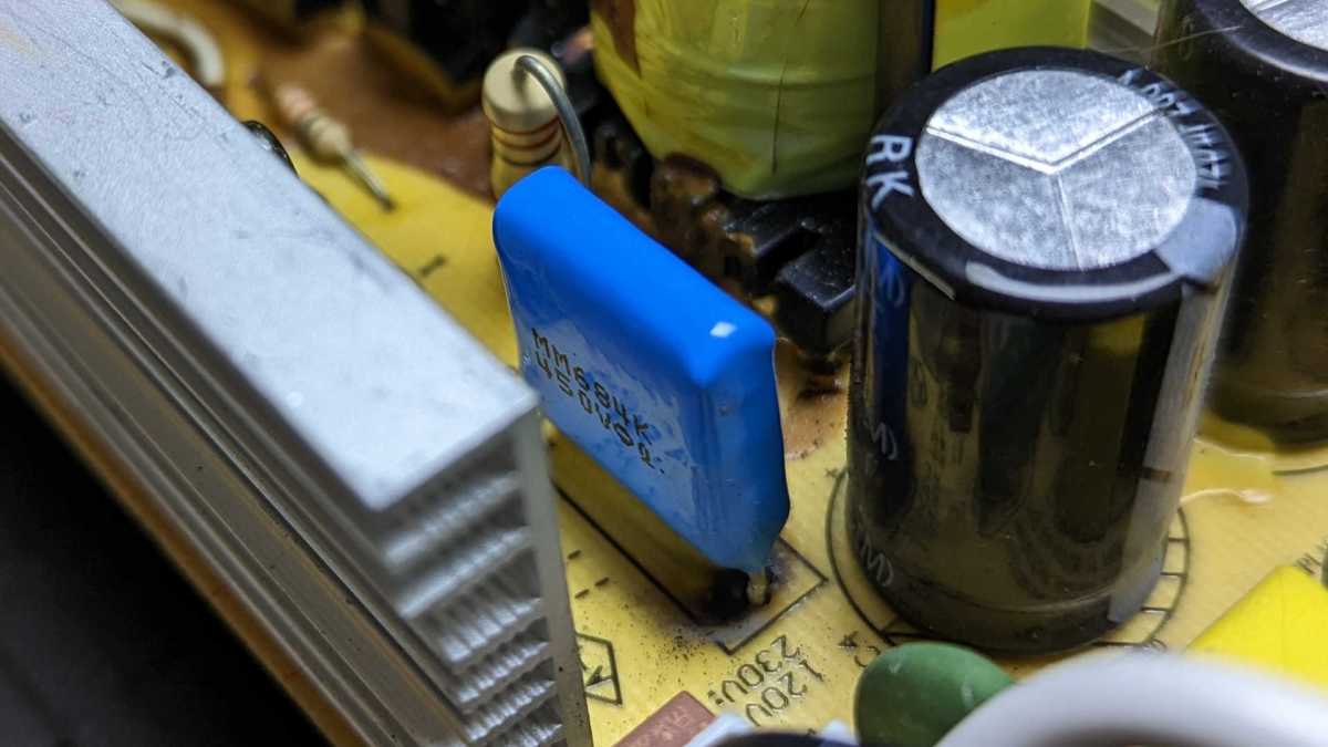 Capacitor Replacement on Insignia 100W Powered Subwoofer (NS-RSW211 ...