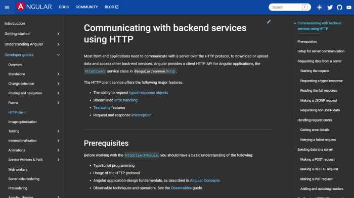 Notes on Angular “HTTP Client” Guide – New Screwdriver