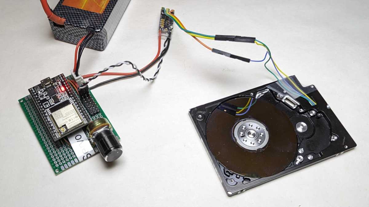 Two Hard Drive Motors on BLHeli_S Controller – New Screwdriver