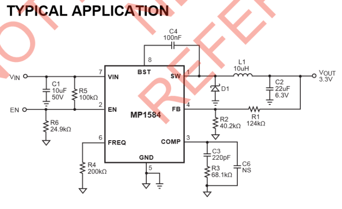 Voltage Step-Down (Buck) Converter Module Schematic (MP1584) – New ...
