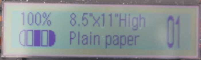 Canon Pixma MX340 Control Panel LCD Screen Data as Excel Background ...